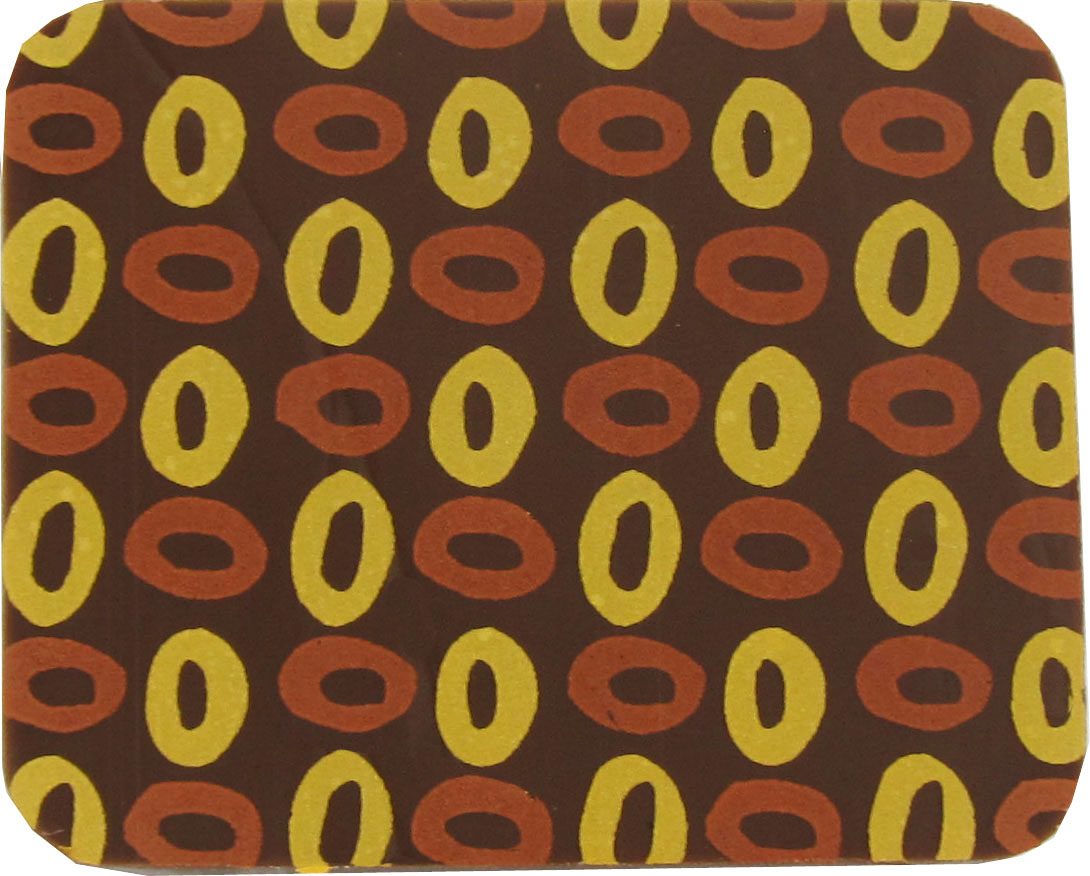 OLIVER GOLD/BURNT ORANGE 10″ X 16″ - American Chocolate Designs